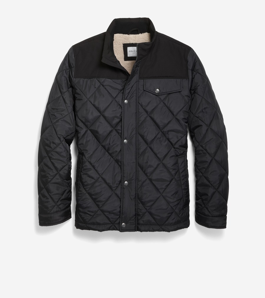 トーナル ダイヤモンド キルテッド ジャケット mens. 0.0 | COLE_HAAN